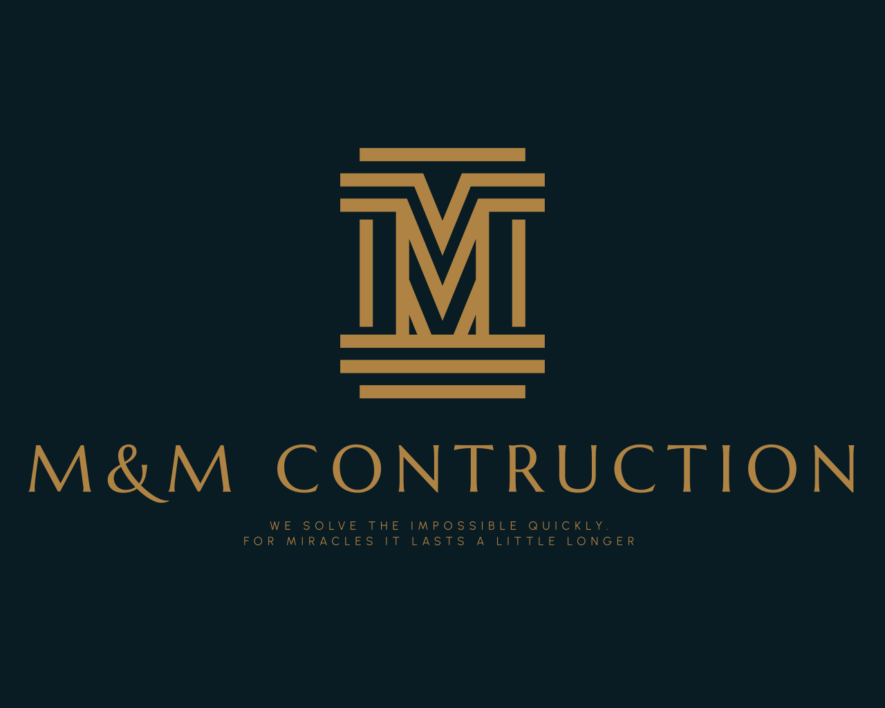 M&M CONSTRUCTION: WE COME IN FRONT OF YOU WITH PROMOTIONAL PRICES/HOUR